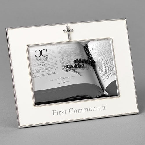White First Communion Frame, 4X6 — Trudy's Hallmark