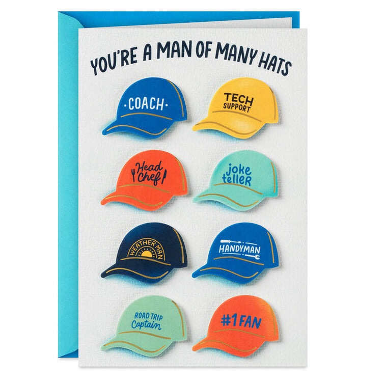 You're a Man of Many Hats Father's Day Card for Dad — Trudy's Hallmark