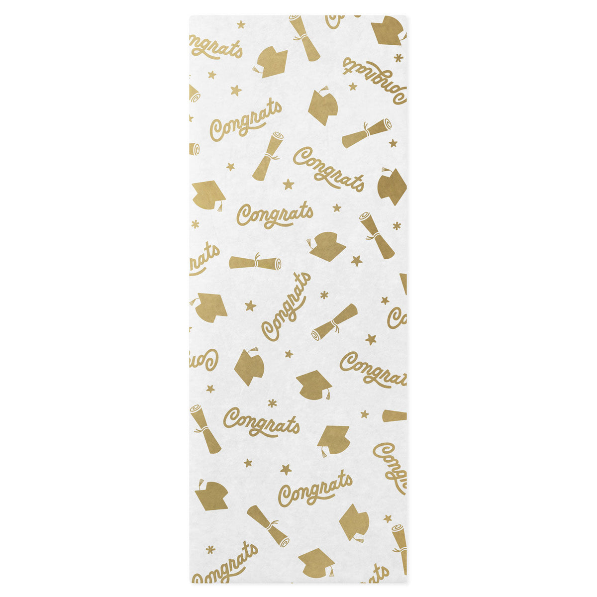Gold Congrats Graduation Tissue Paper — Trudy's Hallmark