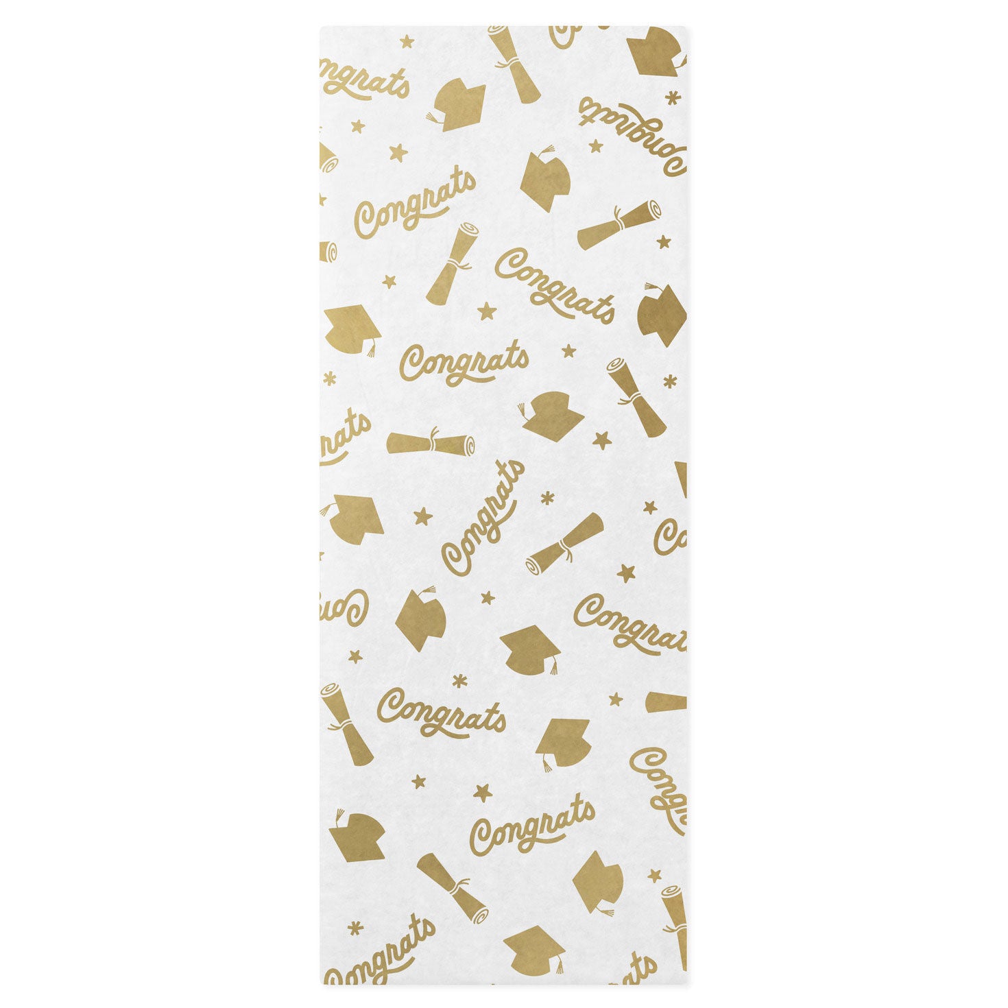 Gold Congrats Graduation Tissue Paper — Trudy's Hallmark