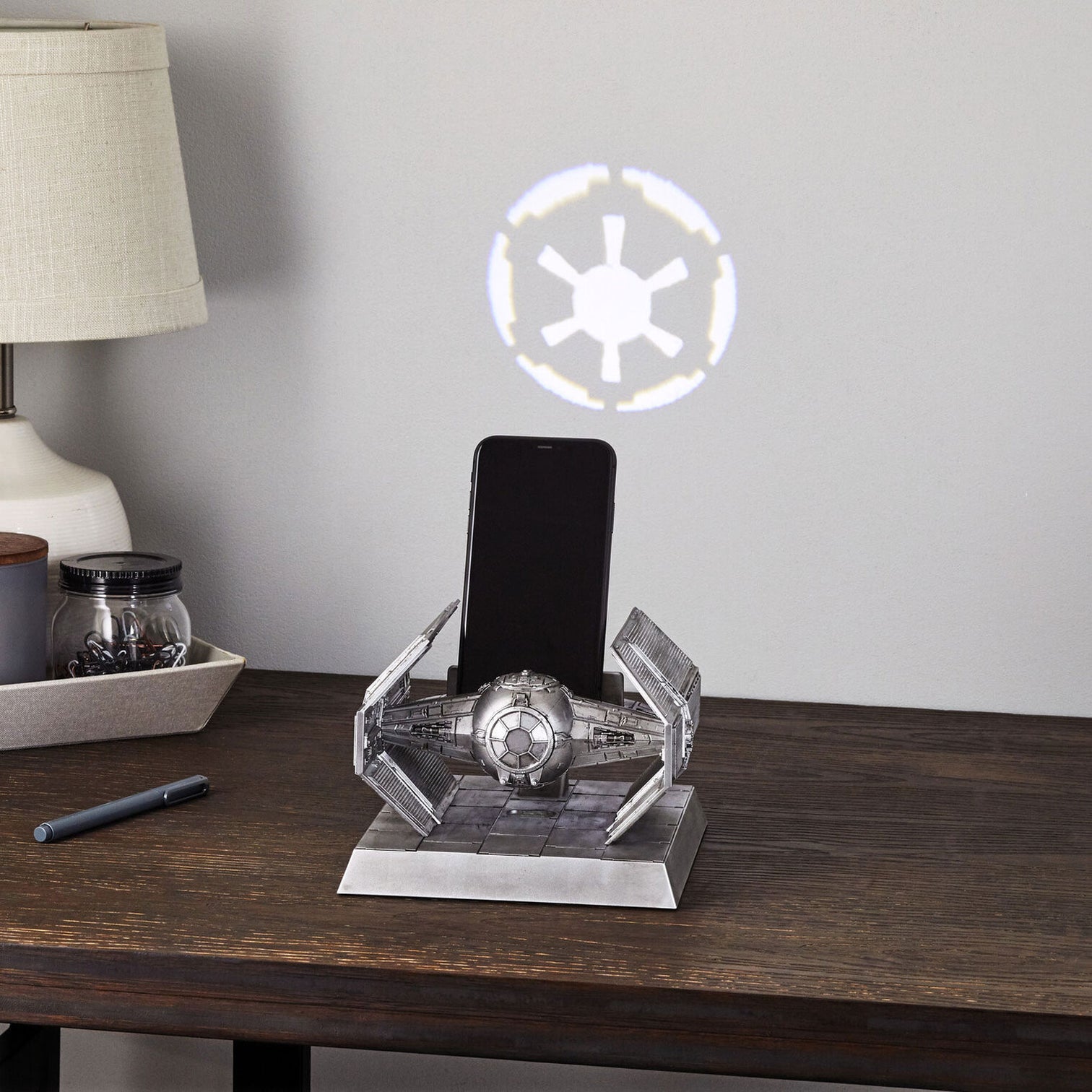 Star Wars™ Darth Vader™ TIE Fighter™ Phone Stand With Light — Trudy's Hallmark