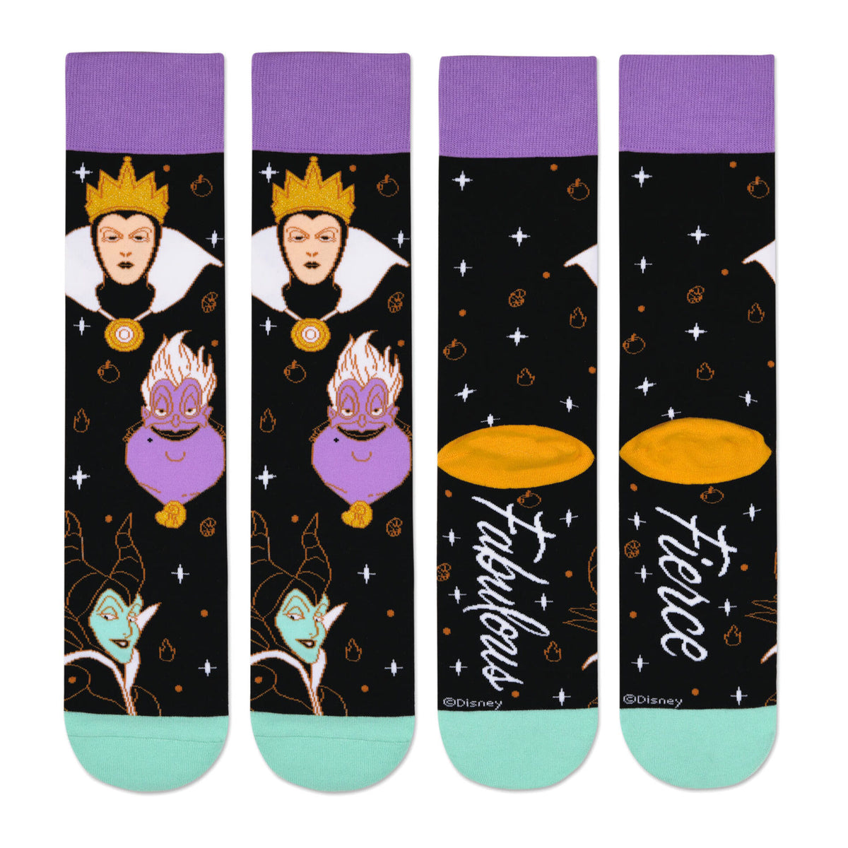 Disney Villains Fierce and Fabulous Crew Socks — Trudy's Hallmark