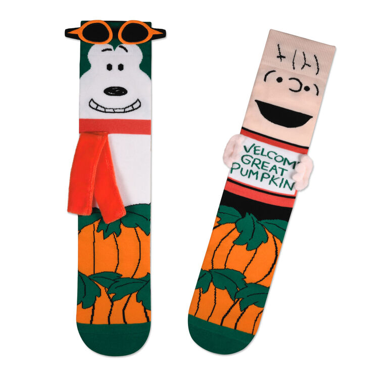Peanuts® Great Pumpkin Linus and Flying Ace Novelty Socks — Trudy's ...
