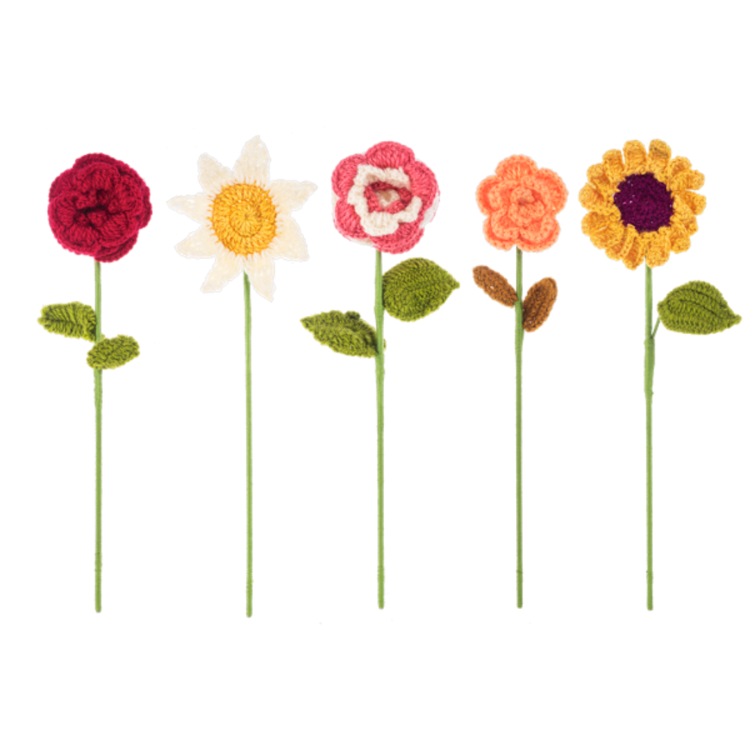 Crochet Flower Picks — Trudy's Hallmark