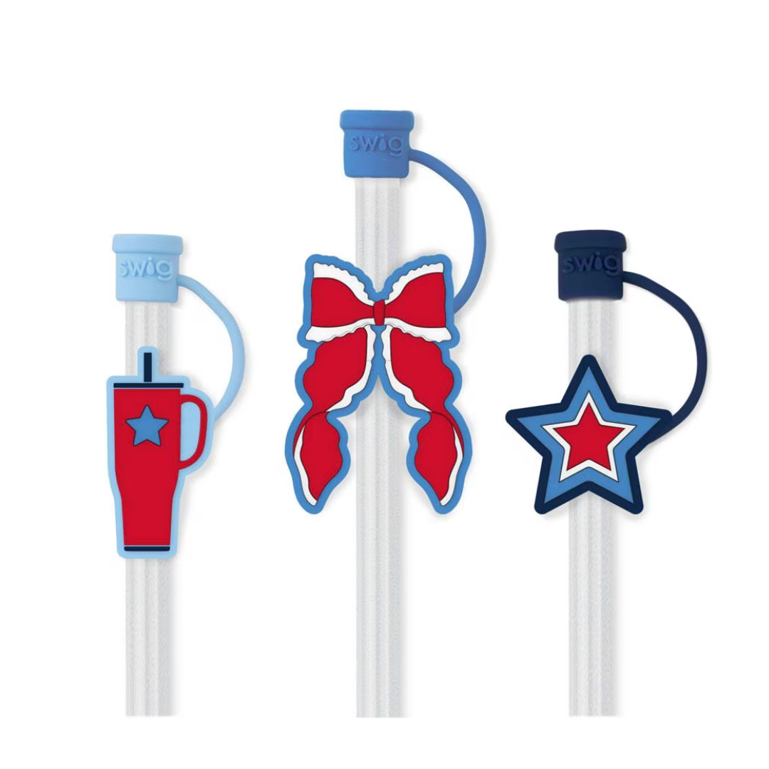 Swig Miss Independence Straw Topper Set — Trudy's Hallmark