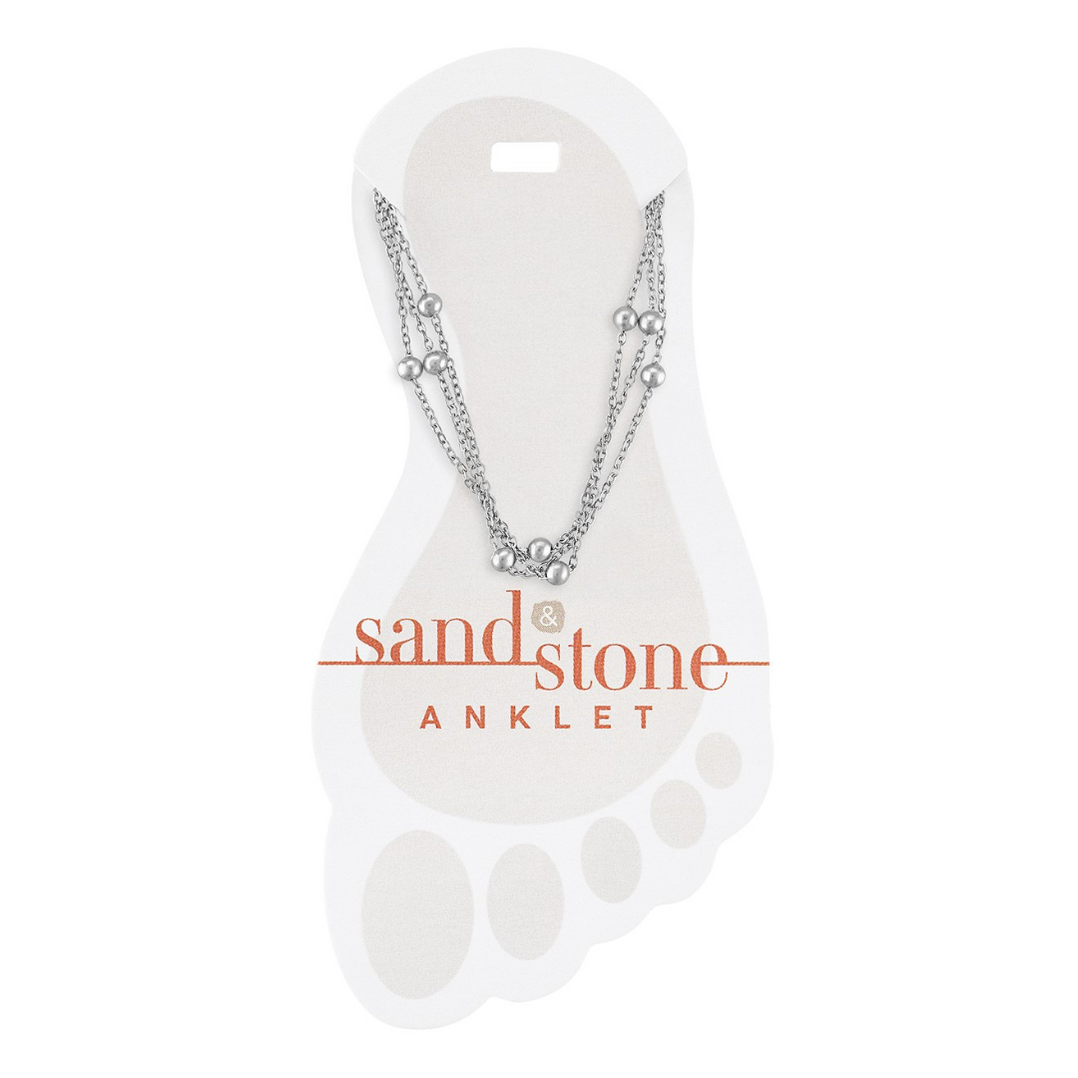 Sand & Stone Silver Multi-Strand Anklet — Trudy's Hallmark