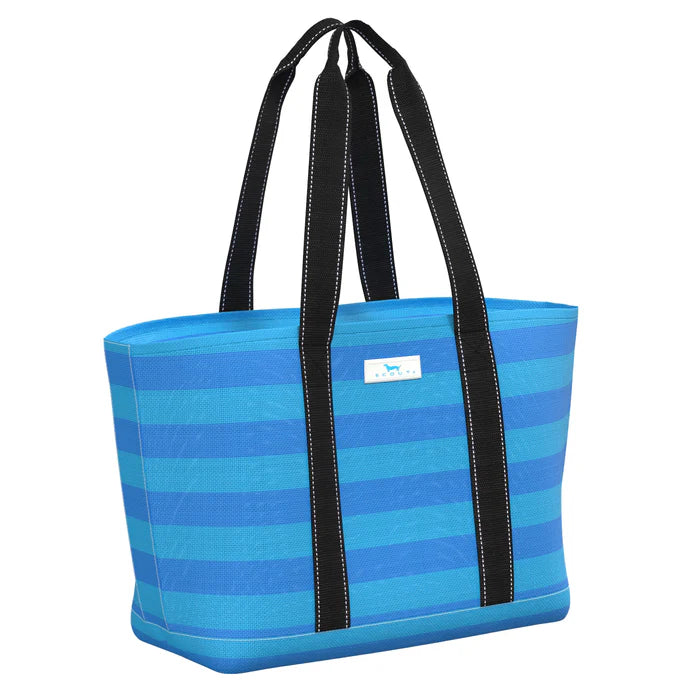 SCOUT Woven Tote in French Blue and Pool — Trudy's Hallmark