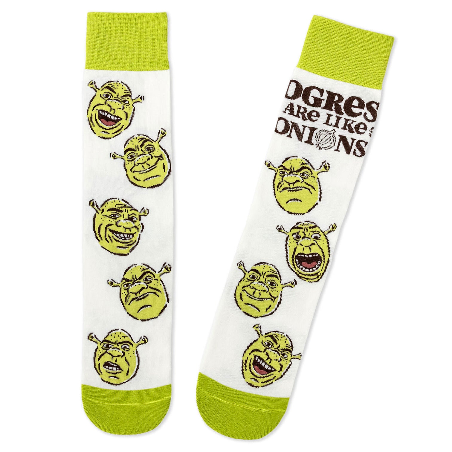 Shrek Ogres Are Like Onions Novelty Crew Socks — Trudy's Hallmark