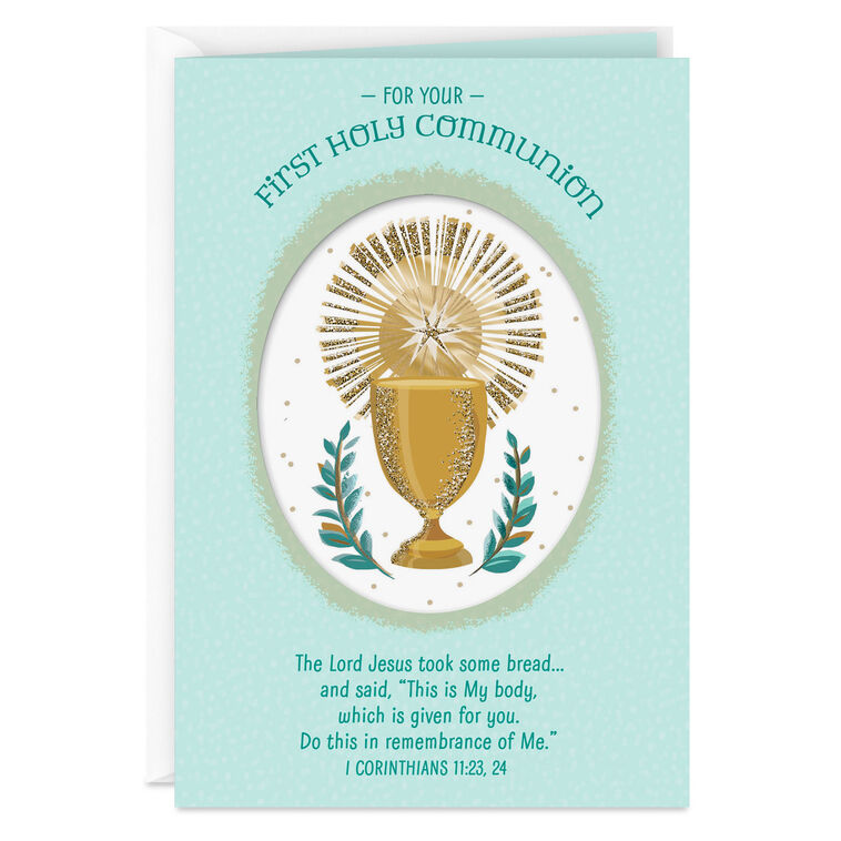 God Bless You First Communion Card — Trudy's Hallmark