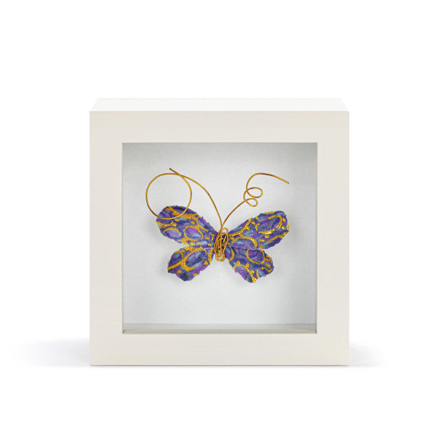 Elisabeth Hays Beautiful Soul Purple Butterfly Shadow Box — Trudy's ...