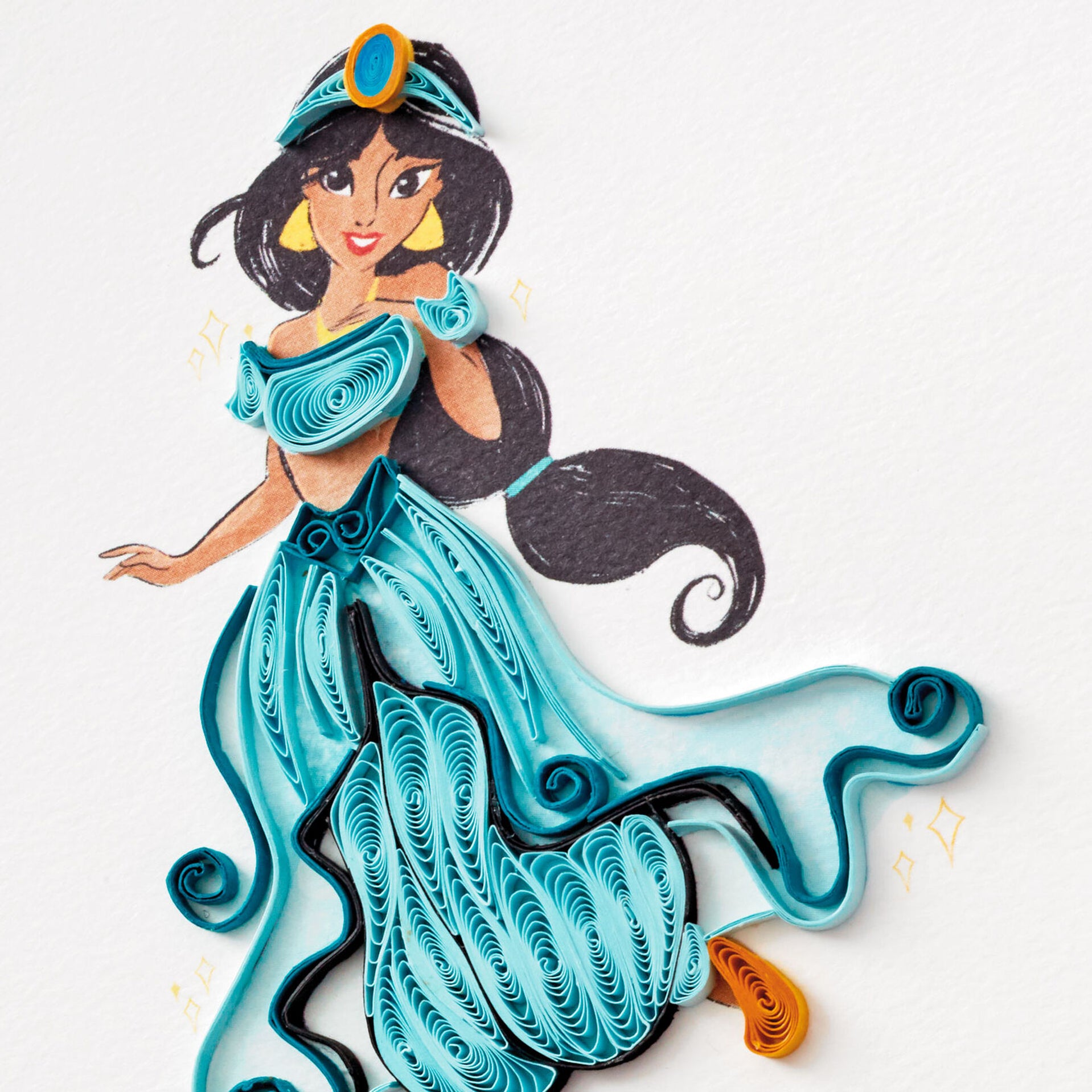 Disney Princess Jasmine Magical Day Quilled Paper Handmade Card — Trudy ...