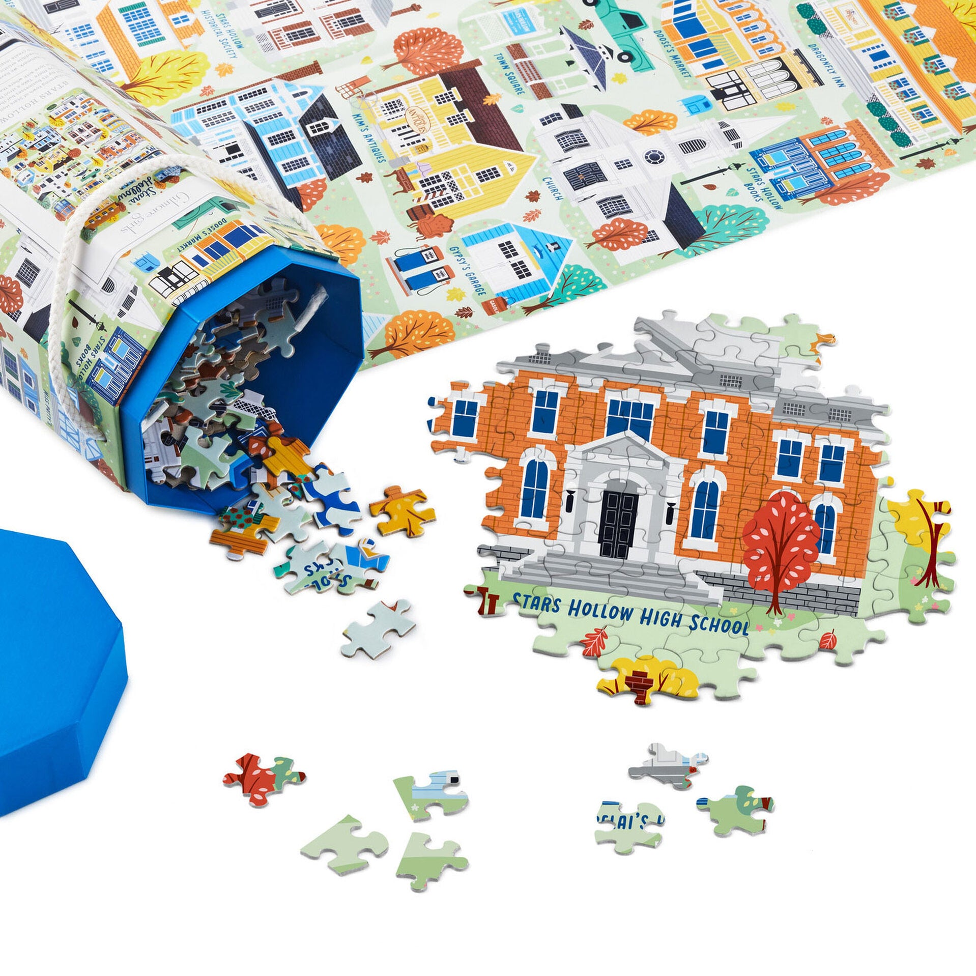 Gilmore Girls Stars Hollow Map 1,000-Piece Jigsaw Puzzle — Trudy's Hallmark