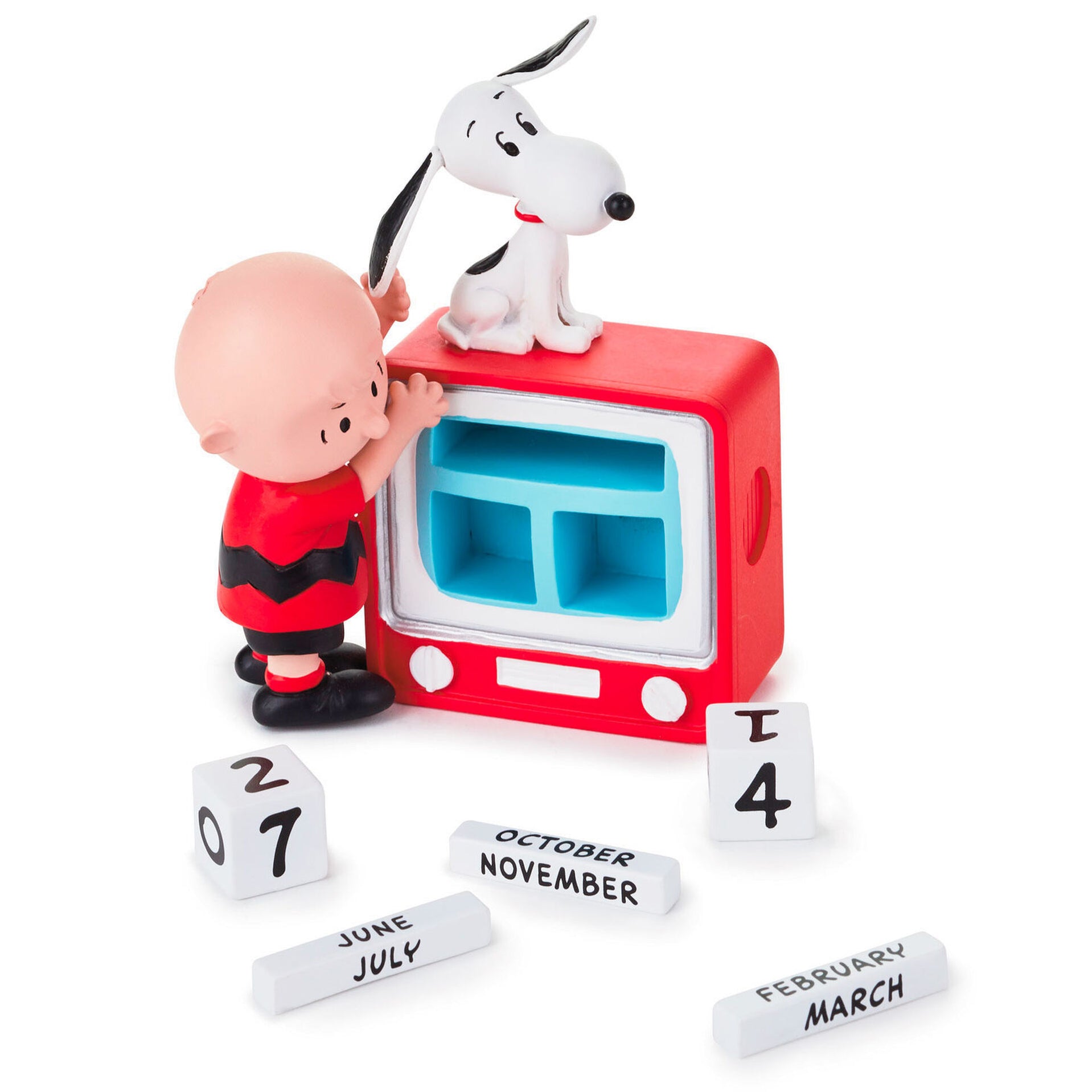 Peanuts® Charlie Brown and Snoopy TV Set Perpetual Calendar — Trudy's ...