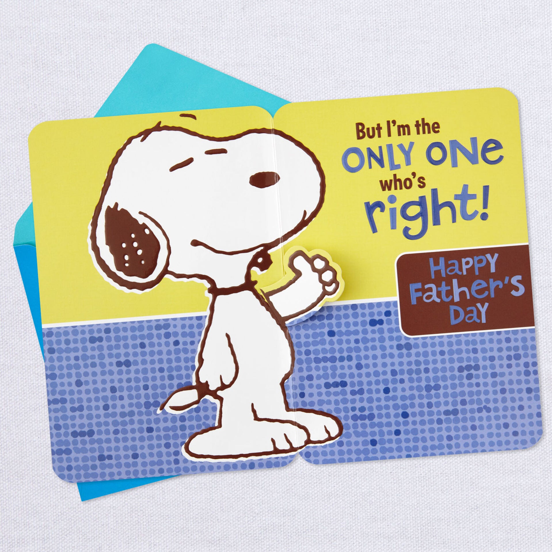 Peanuts® Snoopy Very Best Grandpa Pop-Up Father's Day Card — Trudy's ...